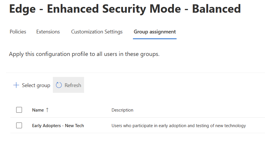 Enable Balanced Enhanced Security Mode in Microsoft Edge – MS Endpoint Security