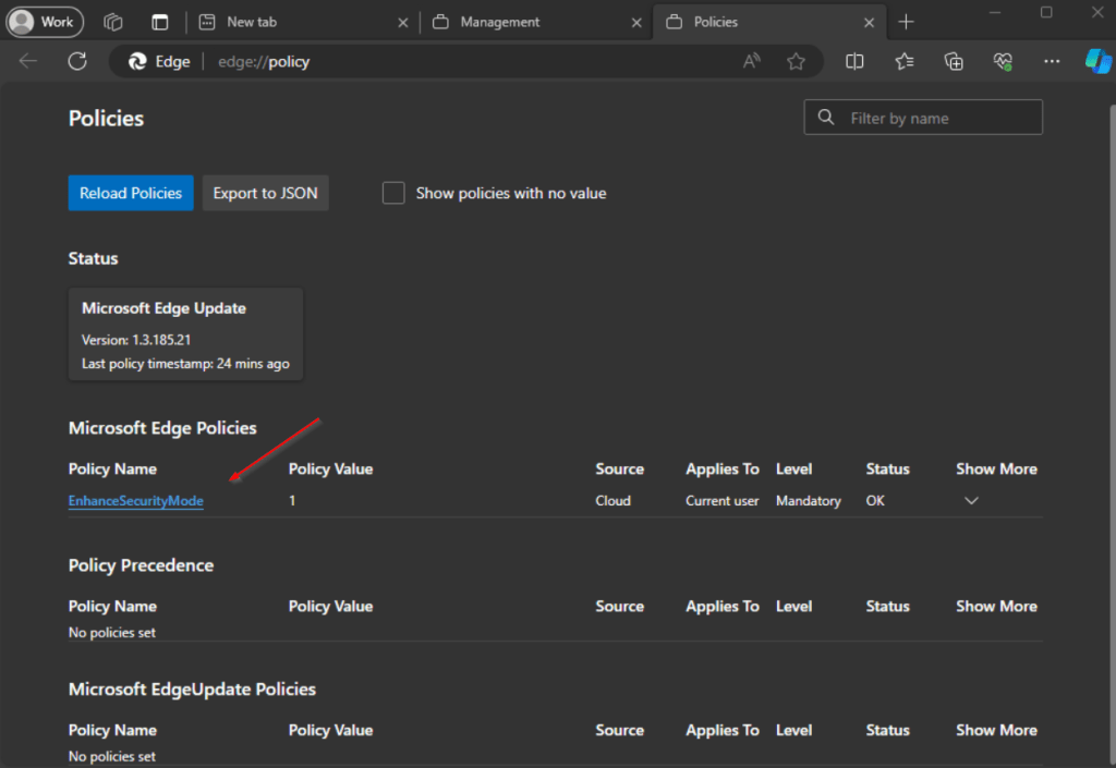 Enable Balanced Enhanced Security Mode in Microsoft Edge – MS Endpoint ...