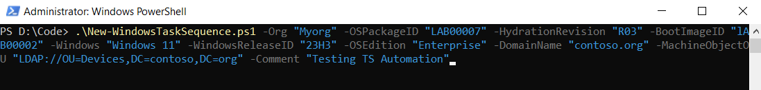 Create a fully function Task Sequence in seconds with PowerShell – MS ...