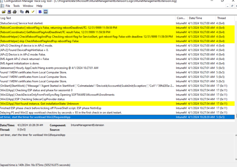 Troubleshooting Win32 App Deployments in Intune – MS Endpoint Security